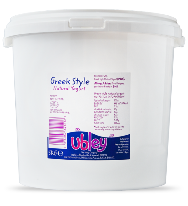 Ubley Greek Style Natural Yoghurt (5kg) - Torbay Fruit Sales